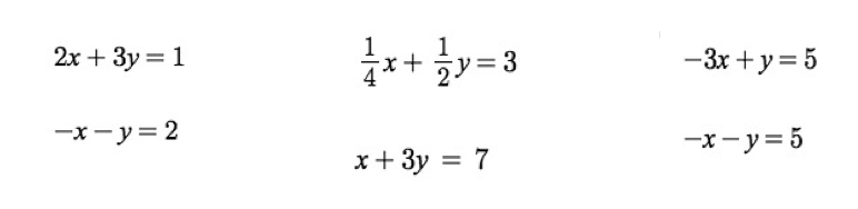 1.4 Systems of Two Linear Equations in Two Variables - Riverview Tutor